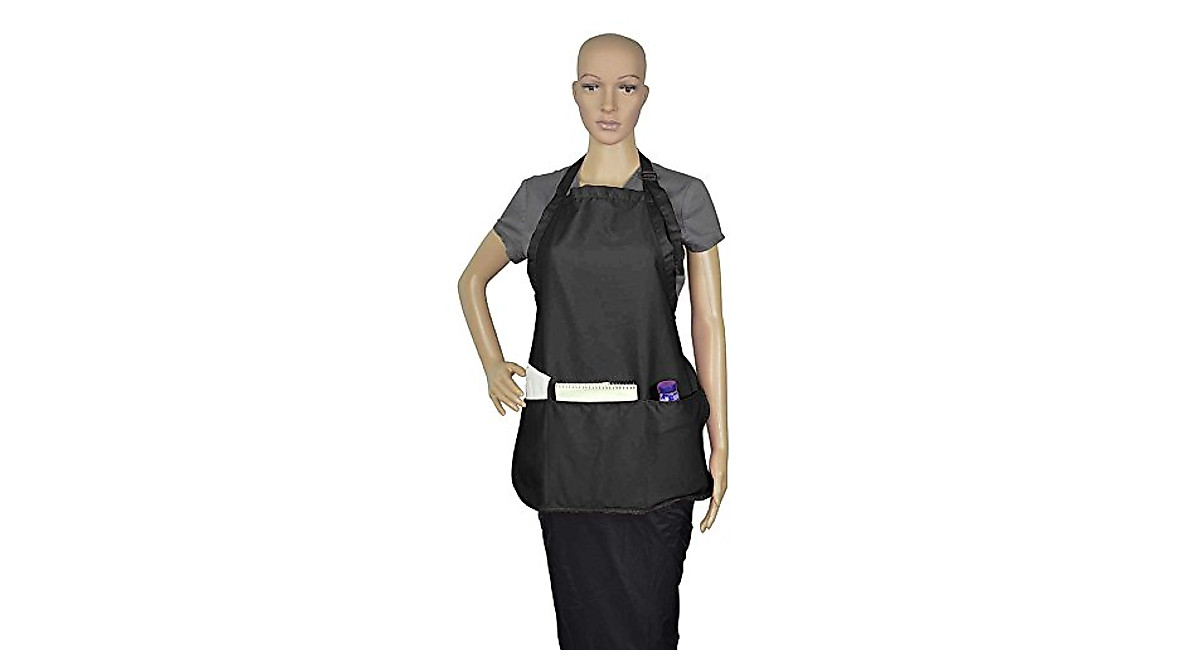 DALIX Apron 2-Pack - Durable Poly-Cotton Kitchen Aprons for Home & Business