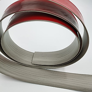 ZEYUE Transition Profile Floor Cover Strips Flooring Transition Strip Vinyl Door Bar Floor Edge Trim Laminate Floor Joining Strip Floor Strip Floor Bar Flat Divider Strip (4cm, Grey Wood Grain)