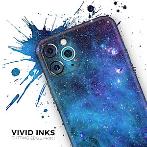 Design Skinz Azure Nebula Protective Vinyl Decal Wrap Skin Cover Compatible with The Apple iPhone 11 Pro Max (Screen Trim & Back Glass Skin)