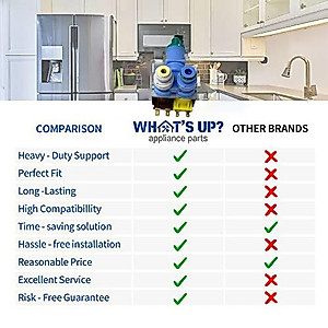 What's Up? (WP12544124 Valve) WP12544124 (IMV-124, K-77198) New Robertshaw Produced for Whirlpool Refrigerator Water Valve Replacement Part WP12544124 AP6005465 PS11738514 12544118