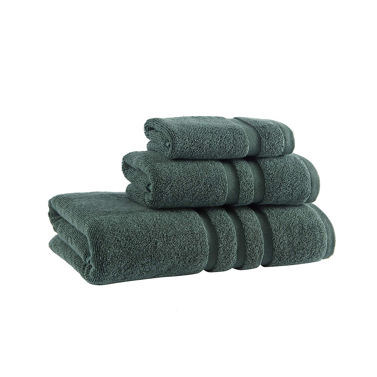 VETERAN TEXTILE LLC Luxury Hotel & Spa, Turkish COTTON,6 Pieces Towels Set, Max-Softness by Veteran Textile (DARK GREEN)