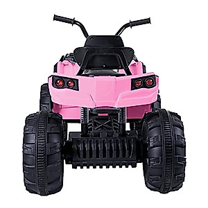 NC LEADZM LZ-906 ATV Double Drive Children Car with 45W12 12V7AH1 Battery Without Remote Control Pink