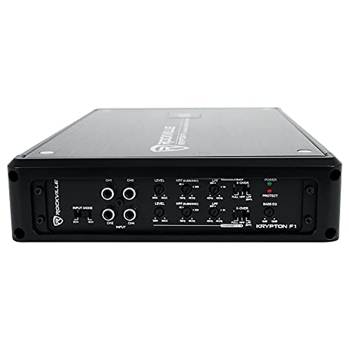 Rockville Krypton F1 1600w Peak / 400w RMS 4 Channel Car Audio Amplifier Bundle RWK42 4 Gauge Installation Wire Kit (2) RCA's