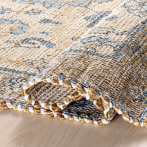 Rugs USA x Lauren Liess Marigold Vintage Tasseled Area Rug, 6x9, Sand