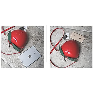 Apple Shape PU Women Crossbody Messenger Shoulder Bags Cute cartoon Satchel girls Kids Lolita Casual Leather Handbag Purse