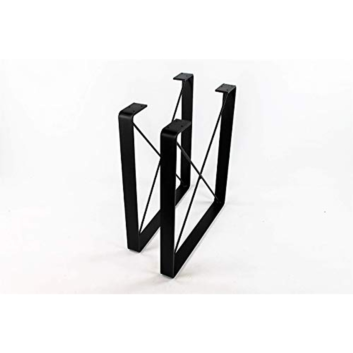 X Brace Powdercoated Steel Dining Table Legs-Choose Your Height and Width