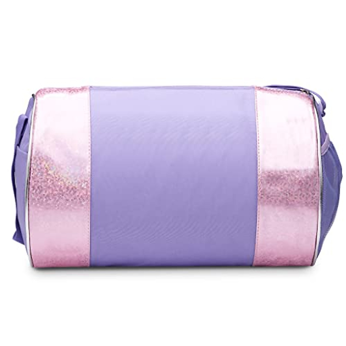 Water-resistance Dance Ballet Slippers Duffel Bag, Kids Travel Bag with Adjustable Carry On Pouch, Dance Accessories For Girls, Teens (Purple/Pink)