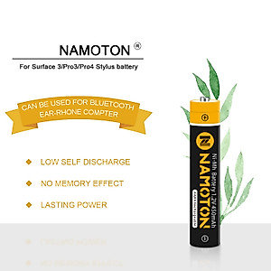 Pickle Power AAAA Batteries, 2 Pack 450mAh Battery with Smart LED USB Charger Compatible with Surface Pen,for Active Stylus Pen,for Dell Digital Stylus