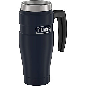 THERMOS Stainless King Vacuum-Insulated Travel Mug, 16 Ounce, Blue