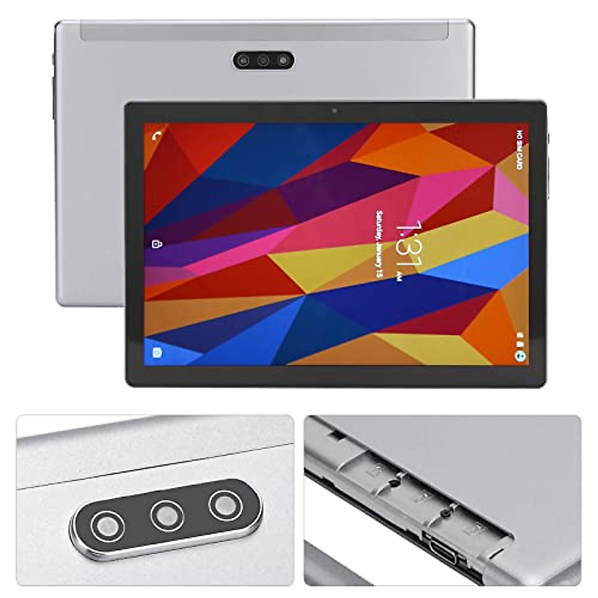 10.1 Inch Tablet, Android11 Dual Camera IPS Tablet for Home Use (US Plug)
