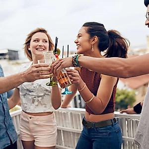 Studded Belt Metal Punk Rock Rivet Belt Punk Leather Belt Threads Studded Goth Belt with Pyramid Studs for Women Men(Black)