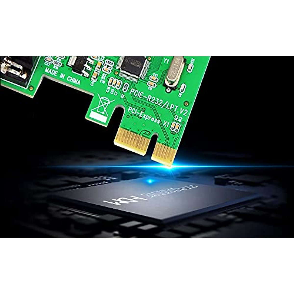 Wendry LPT Printer to PCI-E Parallel Printer Card, Parallel Port DB25 Express Card Converter Adapter, Pci-express's 25/s Full Duplex Channel,1.5 Mbyte/S,for Win98SE/ME/2000/XP/Vista/Win7/Win8/Win10