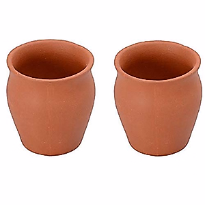 Odishabazaar Clay Tea Kullad & Cup Earthen Products are Goods for Health Set of 6 Pcs