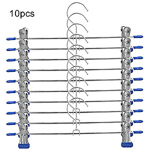 Pants Hanger, 5/10/15/20Pcs Anti-Slip Trouser Clothes Rack Organizer Shirt Pants Jeans Hanger