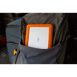 LaCie Rugged Raid Shuttle 8TB External Hard Drive Portable HDD - USB-C USB 3.0 Compatible, Drop Shock Dust Water Resistant, for Mac and PC Computer Desktop Laptop, 1 Mo Adobe CC (STHT8000800)