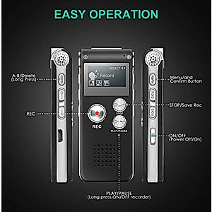 Paranormal Ghost Hunting Equipment Digital EVP Voice Activated Recorder USB US 8GB (Wine Red)