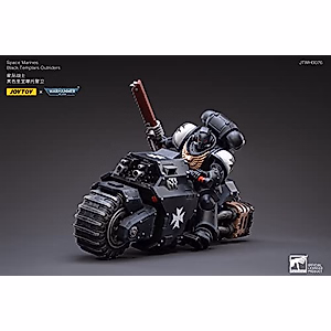 JoyToy 1/18 Warhammer 40,000 Space Marines Black Templars Outriders Motorcycle