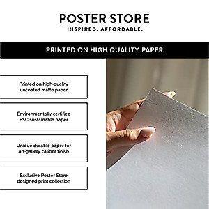 Poster Store Abstract Shapes Set 20x28 - Mid Century Minimalist Poster Prints for Room, FSC-Certified Wall Art Decor (Set of 3)