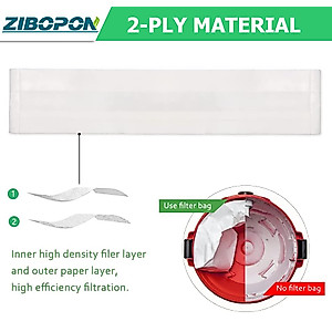 12 Pack 43270 Fine Dust Collection Bags Compatible with Craftsman 4 Gallon Shop Vac CMXEVBE17612 & Dewalt DXV04T 4 Gal Vacuum, Part# CMXZVBE43270