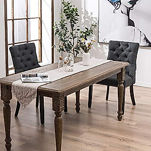 Aaron Living Dining Chairs Dining Room Chairs Kitchen Chairs for Living Room Side Chair for Restaurant Home Kitchen Living Room(Set of 2,Charcoal)