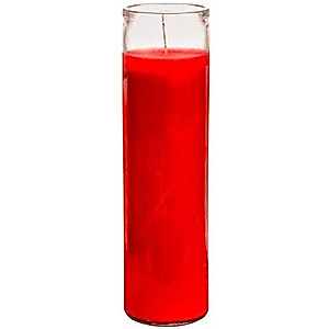 TopNotch Outlet Jar Candles - Red Yellow Blue Green Wax Candle (4 Pack) Sanctuary Vigils Blessings Prayers - Unscented Glass Jars Candle Set - Jar Candles