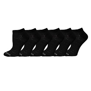 Columbia Women's 6-pair Mesh Lightweight No Show Socks, 4-10 Hiking Socks, Black