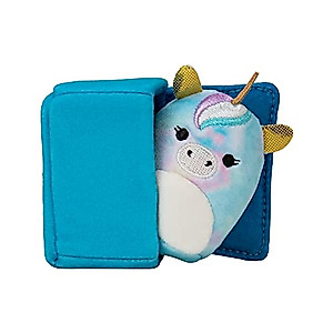 Squishville by Original Squishmallows Deluxe Academy Playset - Includes 2-Inch Eunice The Unicorn Plush, School Desk, Locker, and School Playscene - Toys for Kids