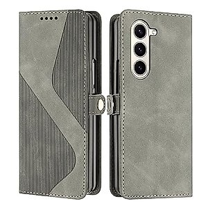 Phone Flip Case Wallet Case for Samsung Galaxy Z Fold 5 2023, Compatible with Samsung Galaxy Z Fold 5 Case [TPU Shockproof Interior Case]PU Leather Case with Magnetic Flip Cover phone protection ( Col