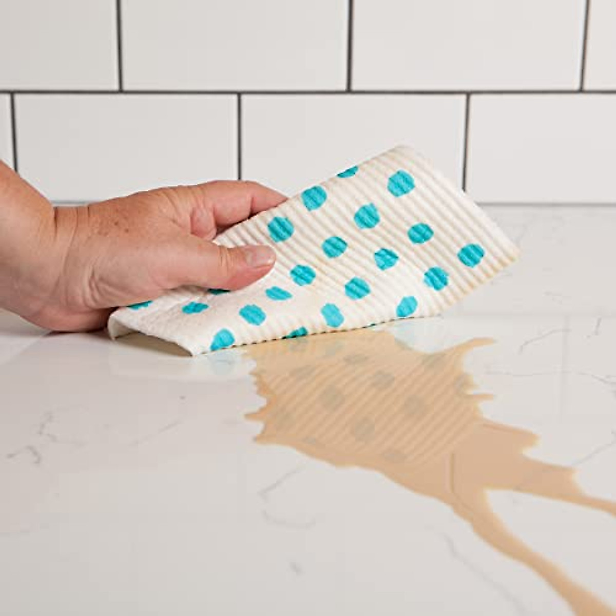 Ecologie Swedish Sponge Reusable Dishcloth, Bali Blue 2 Count