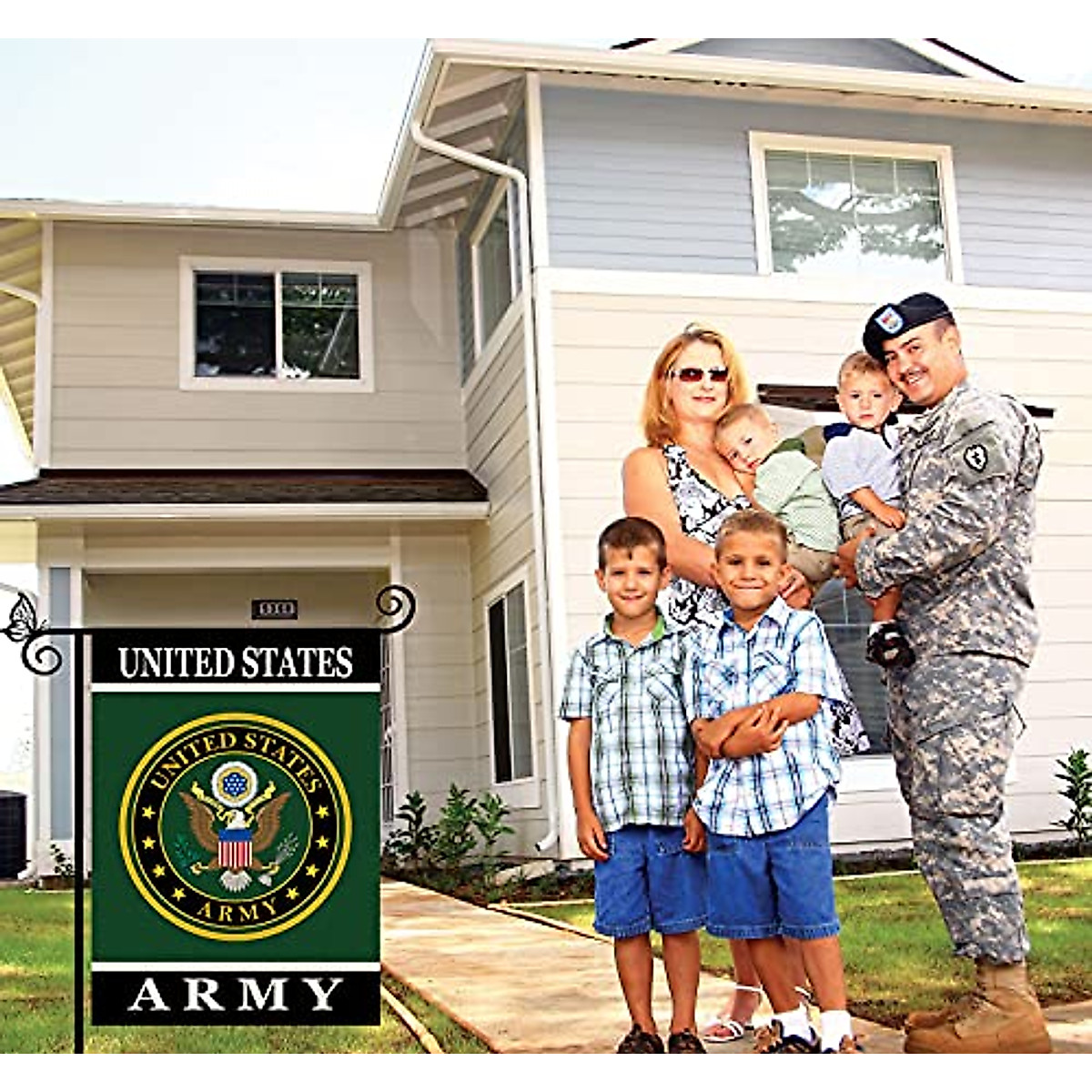 US Army Garden Flag Veterans House Sign U.S. Military Gifts Double Sided 12.5 x 18 Inch United States Army Yard Outdoor Decoration