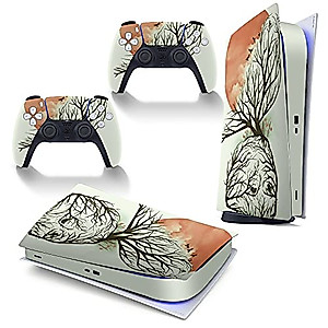 PlayStation 5 Digital edition version sticker protective cover, Time Will Come ps5 controller protective shell (compatible with ps5 Digital edition)