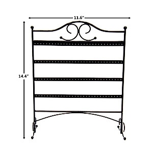 Mango Steam Jewelry Organizer for Hanging Earrings, Black