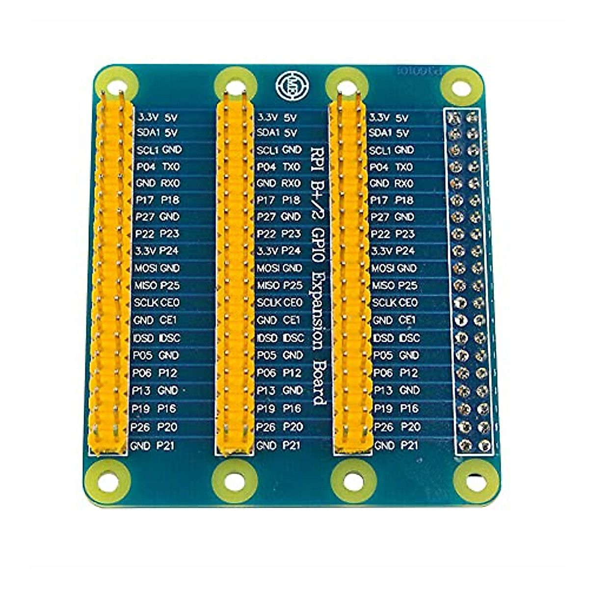 MOOKEENONE Multifunction 3 GPIO Ports Extended RPI B+/2B/3B+/4B GPIO Expansion PCB Board for Raspberry pi 4b Pi 3 and Pi2