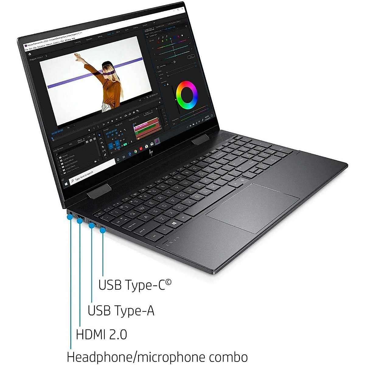 HP Envy x360 Touchscreen 2-in-1 Laptop, 15.6" FHD IPS Touchscreen, 8 Core AMD Ryzen 7 5700U 4.3 GHz, Wi-Fi 6, Backlit KB, USB-C, Fingerprint, 11.5 hr Battery Life, Win 10 (16GB RAM | 1TB PCIe SSD)