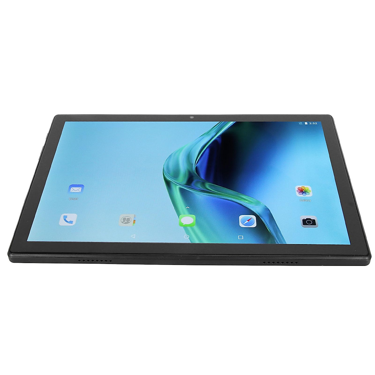 FOLOSAFENAR 10.1in HD Tablet, Dual SIM Dual Standby Octa Core Tablet Aluminum Alloy 4G LTE to Work (Black)