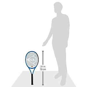 Dunlop Sports PRO 255 Pre-Strung Tennis Racket, 1/4 Grip