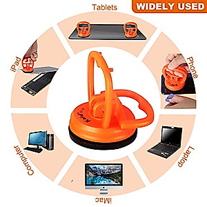 Kaisiking 11 PCS Screen Suction Cup Kit LCD Screen Opening Tools Screen Replacement Tools for iPad, iMac, MacBook, Tablet, Laptop, iPhone, Samsung, Huawei, Etc.