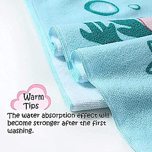 NovForth Kids Beach Towel for Boys Girls, Mermaid Hooded Bath Towel Wrap, Toddler Pool Towel with Hood