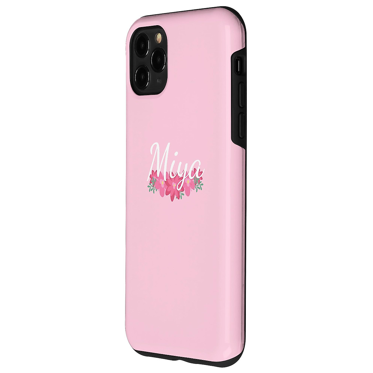iPhone 11 Pro Max Miya - Custom Floral Phone Cover Pink Personalized Case