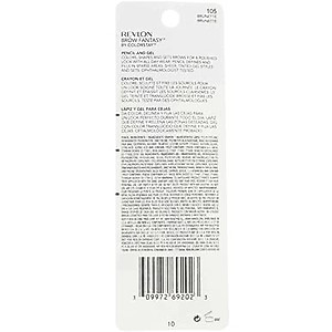 Revlon Brow Fantasy Pencil & Gel, Brunette [105] 0.051 oz (Pack of 3)