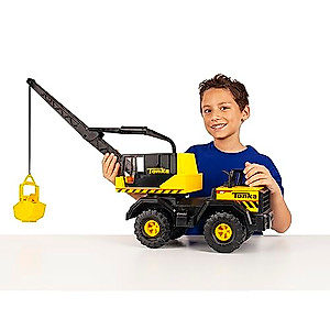 Tonka Steel Classics Mighty Crane - Made with Steel & Sturdy Plastic, Yellow Toy Construction Truck, Boys and Girls, Kids, Toddlers, Ages 3+