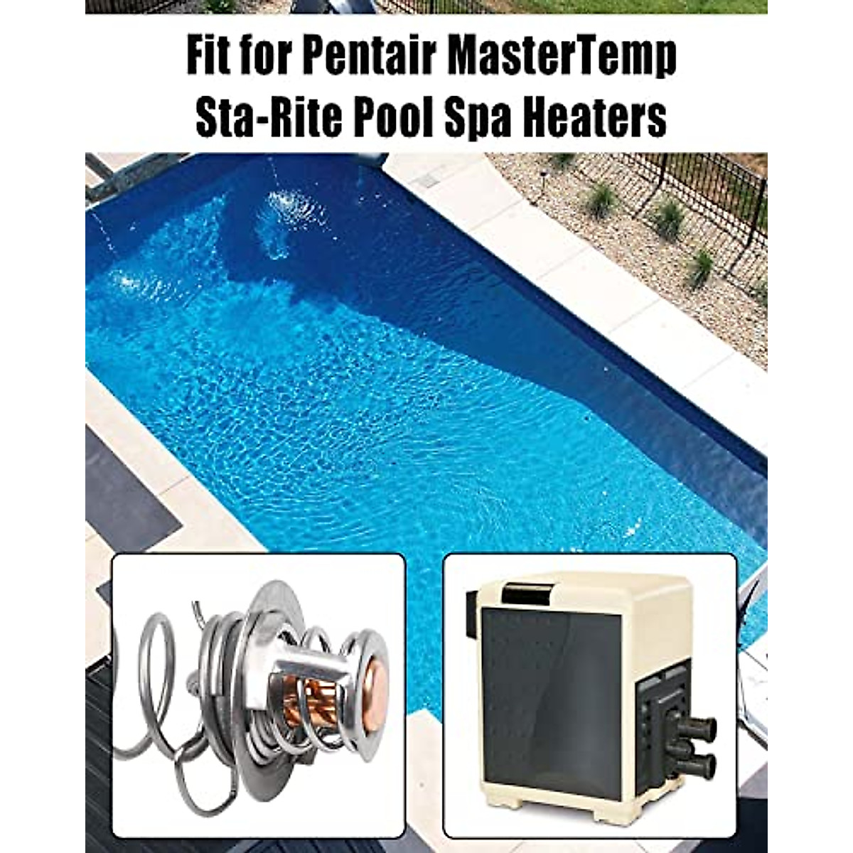 NTSUMI 77707-0010 Thermal Regulator Fit for MasterTemp Sta-Rite Max-E-Therm Pool SR200 SR333 SR400 Spa Heaters Replace 38000-0007S