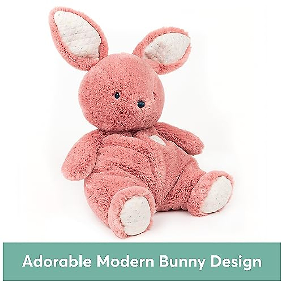 GUND Baby Oh So Snuggly Bunny Stuffed Animal, Bunny Toddler Toy, Dusty Rose Pink, 12.5"