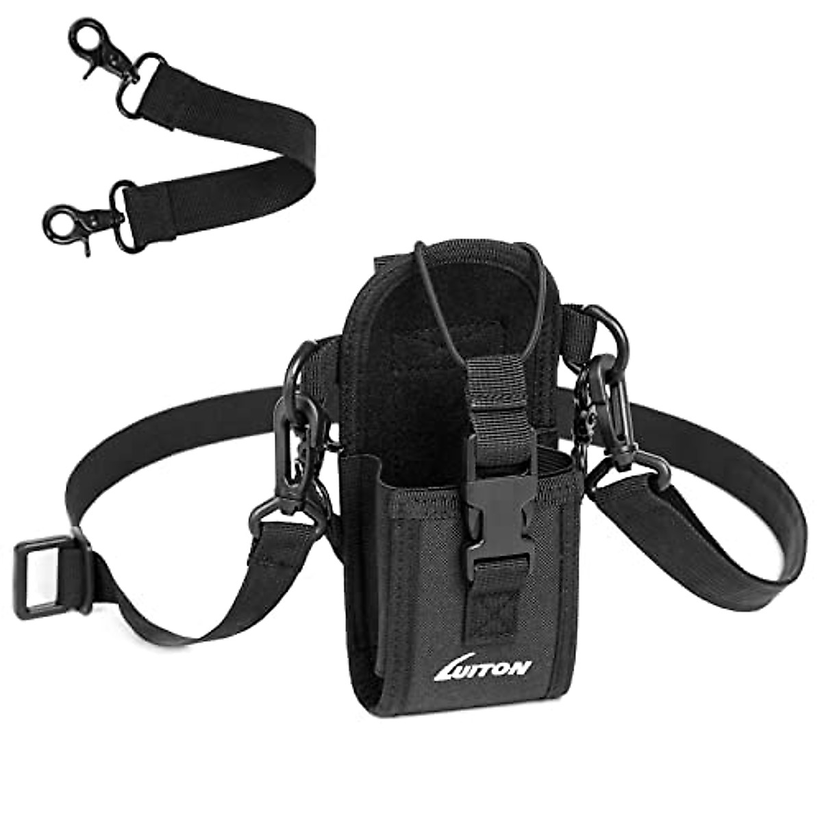 Radio Holster Radio Strap Firefighter EMS EMT Bundle Set Includes Anti-Sway Strap for Radio Strap,Radio Holder,Shoulder Strap Fits for Two-Way Ham Walkie Talkie Radio Scanner