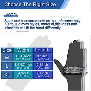 Vaingarb Black Nitrile Gloves Disposable Latex Free,Powder-Free,Medical Exam Gloves 100 Count Medium 5 Mil for Industry Working,House Cleaning,Food Prep