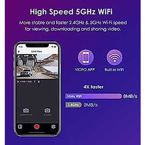 【Bundle: VIOFO A139 3CH with CPL + Microphone Kit】 3 Channel Dash Cam WiFi GPS VIOFO A139, Front+Interior+Rear 1440P+1080P+1080P Triple Car Dash Camera w/CPL, IR Night Vision, Parking Monitor