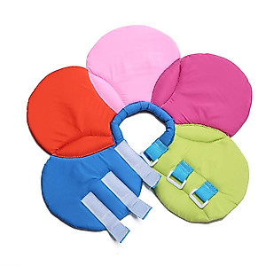 Dog Collar, Pet Cone E-Collar Flower Soft Elizabethan Waterproof Grooming Recovery Protecive Adjustable Collar for Puppy Small Medium Dogs (M Neck:11-13in, Rainbow)