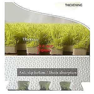 12x12 Inch Interlocking Carpet Tiles,30 Pieces Plush Foam Floor Mat, Keep Warm,Non-Slip,Bedroom,Playroom,Parlor,30 Sq.ft.(Color:Purple)