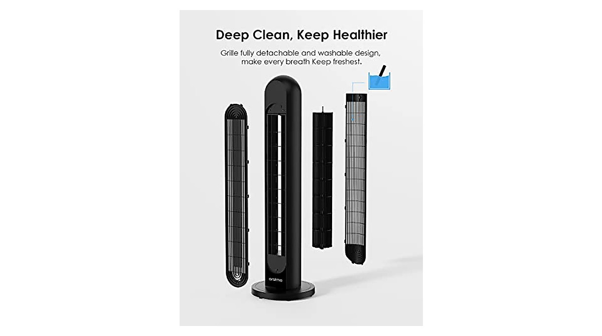 Oraimo 42" Tower Fan - Quiet & Powerful Cooling