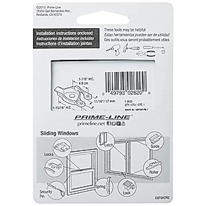 Prime-Line F 2620 Spring Cam Action Window Sash Lock, White, Pack of 36